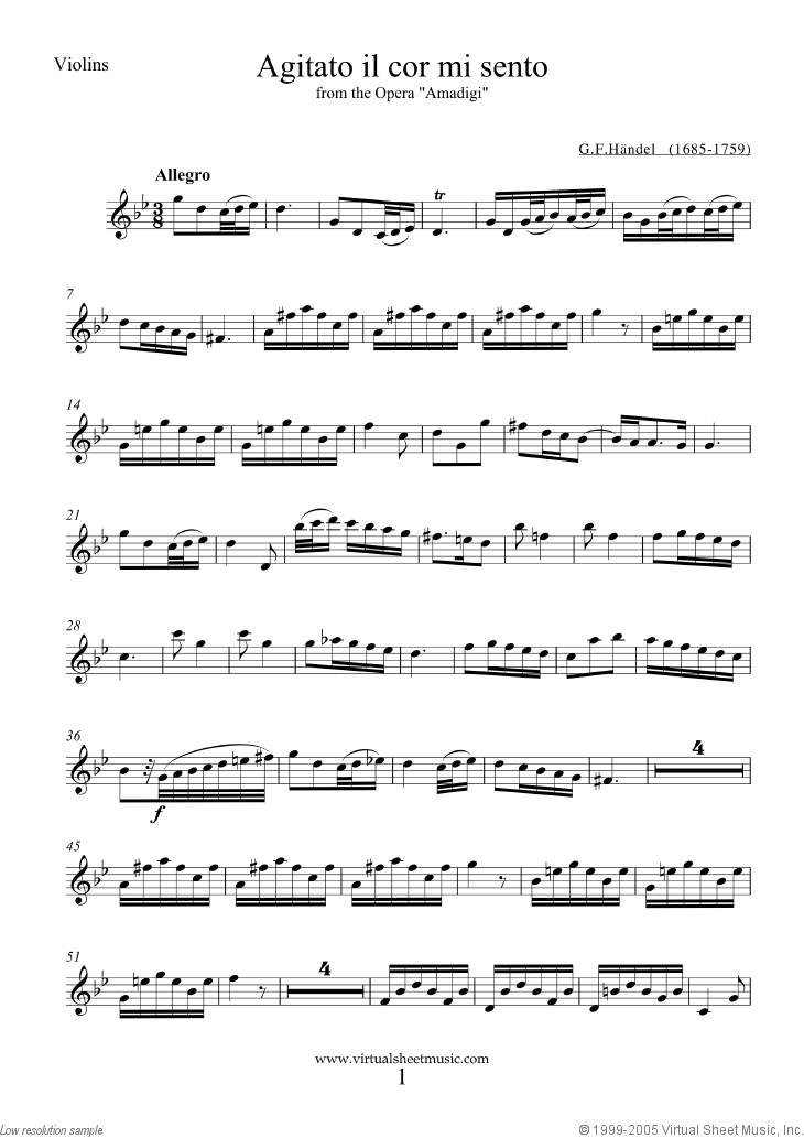 Arias Collection, part II (parts) sheet music (PDF)
