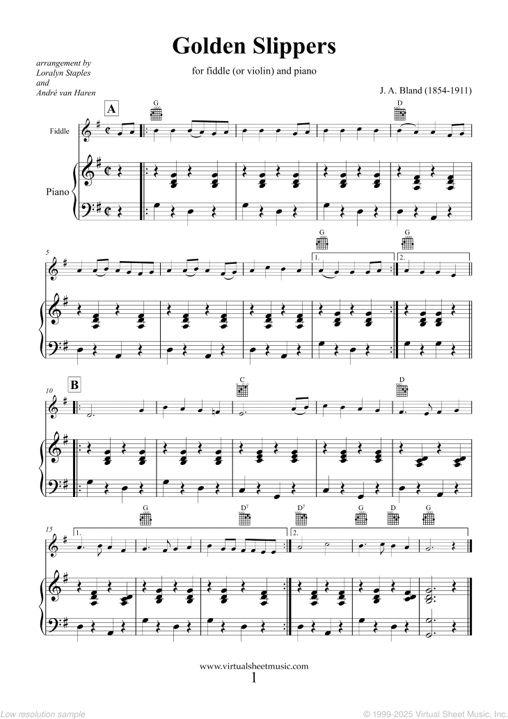 Fiddle Collection, Famous Fiddle Tunes sheet music for violin and piano