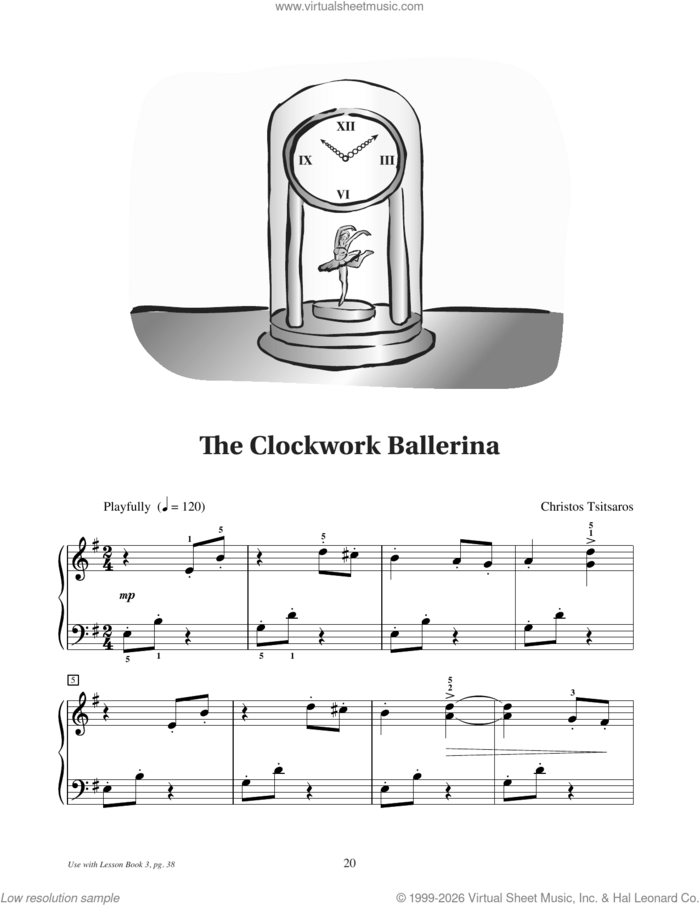 The Clockwork Ballerina sheet music for piano solo (elementary)