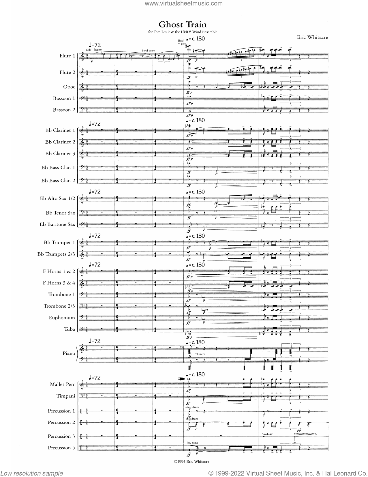 Ghost Train - Movement 1 (from Ghost Train Trilogy) sheet music ...