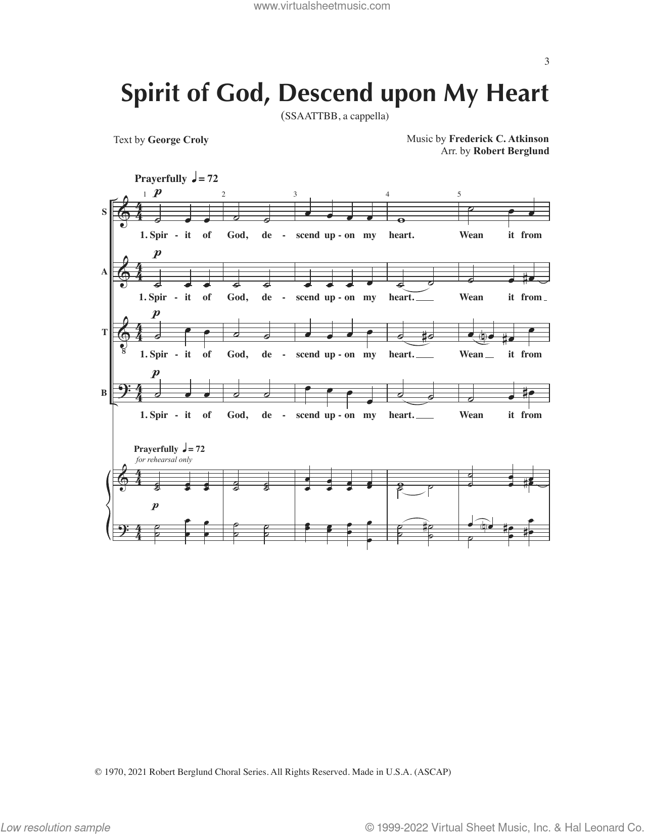 Spirit Of God Descend Upon My Heart
