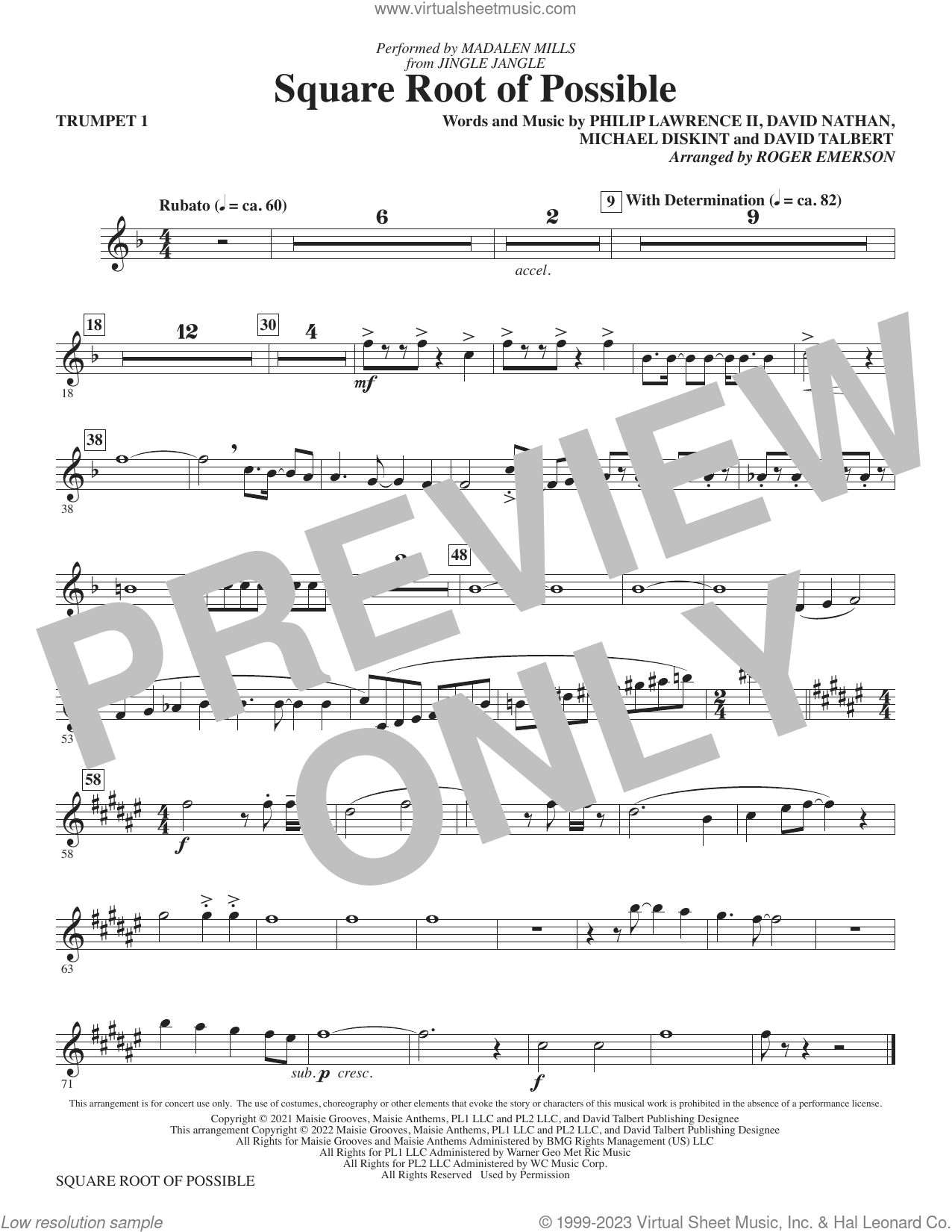 Square Root of Possible (from Jingle Jangle) (arr. Roger Emerson ...