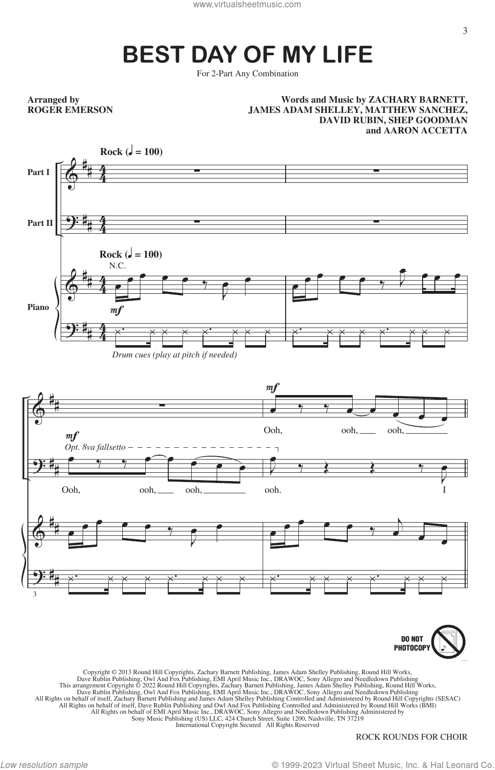 Rock Rounds for Choir sheet music for choir (2-Part) (PDF)