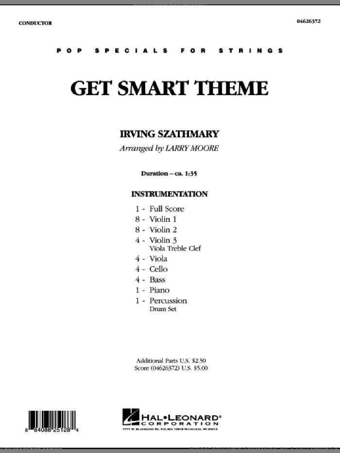 Get Smart Theme sheet music (complete collection) for orchestra