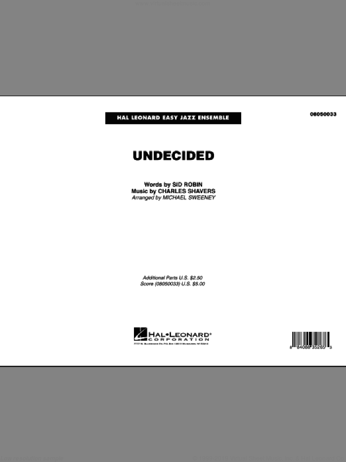 Undecided sheet music (complete collection) for jazz band (PDF)