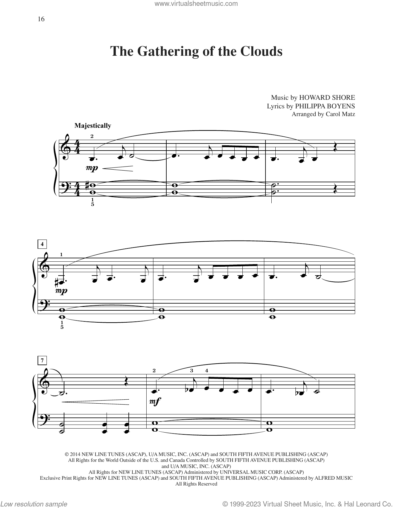 The Gathering Of The Clouds (from The Hobbit: The Battle of the Five ...