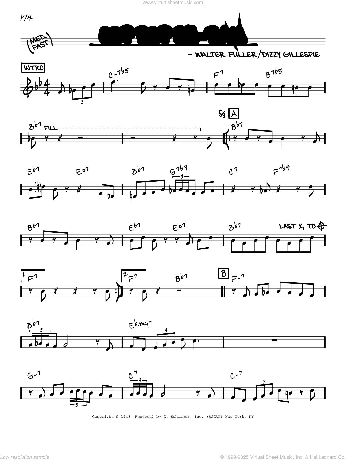 Oop Bop Sh-Bam sheet music (real book - melody and chords) (real book)