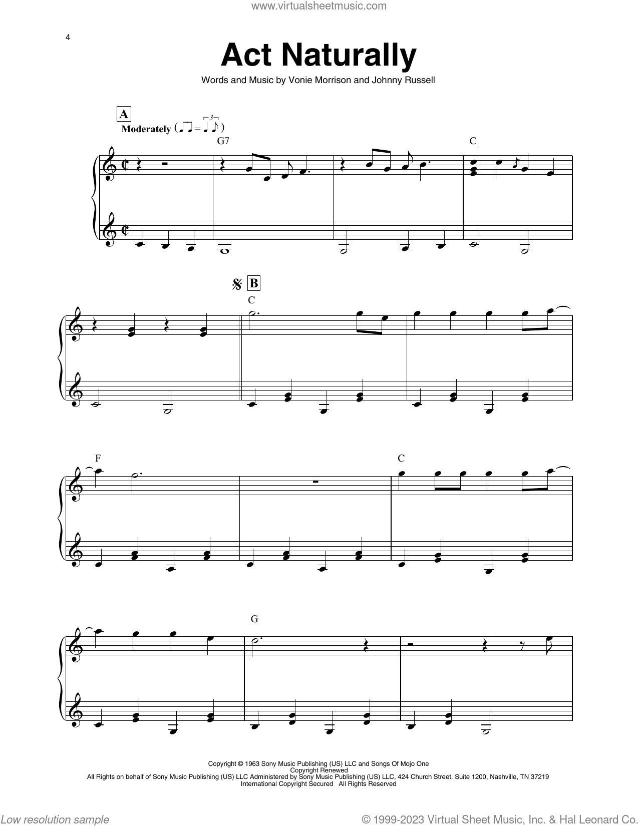 Act Naturally (arr. Maeve Gilchrist) sheet music for harp solo