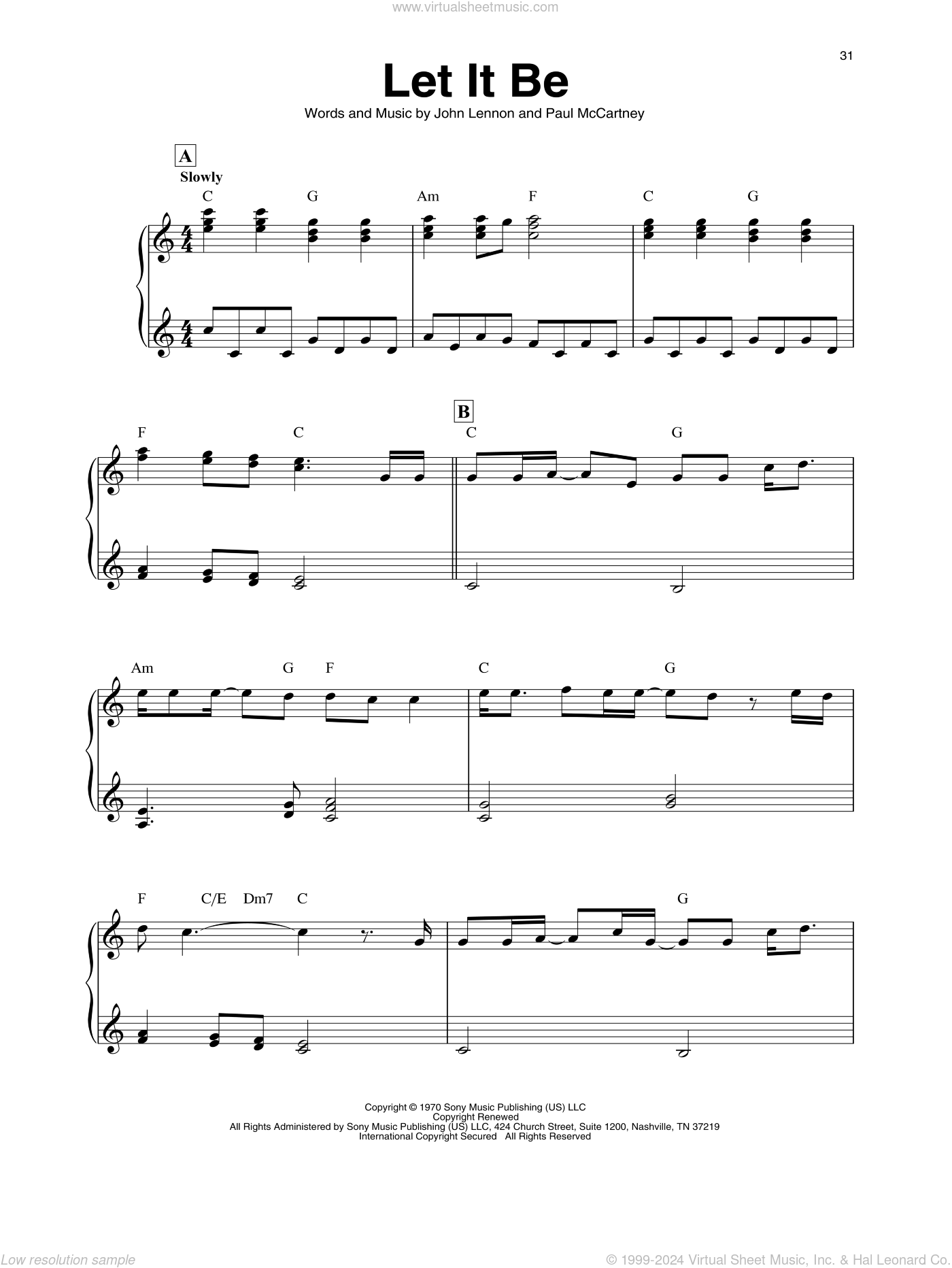 Let It Be (arr. Maeve Gilchrist) sheet music for harp solo (PDF)