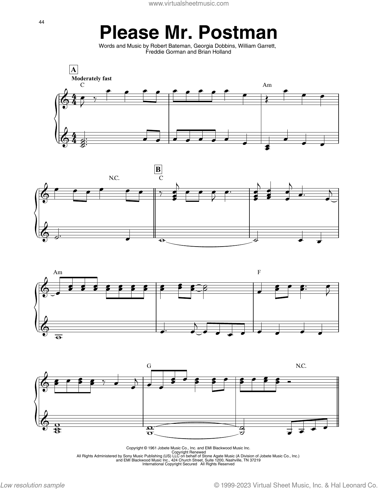 Please Mr. Postman (arr. Maeve Gilchrist) sheet music for harp solo