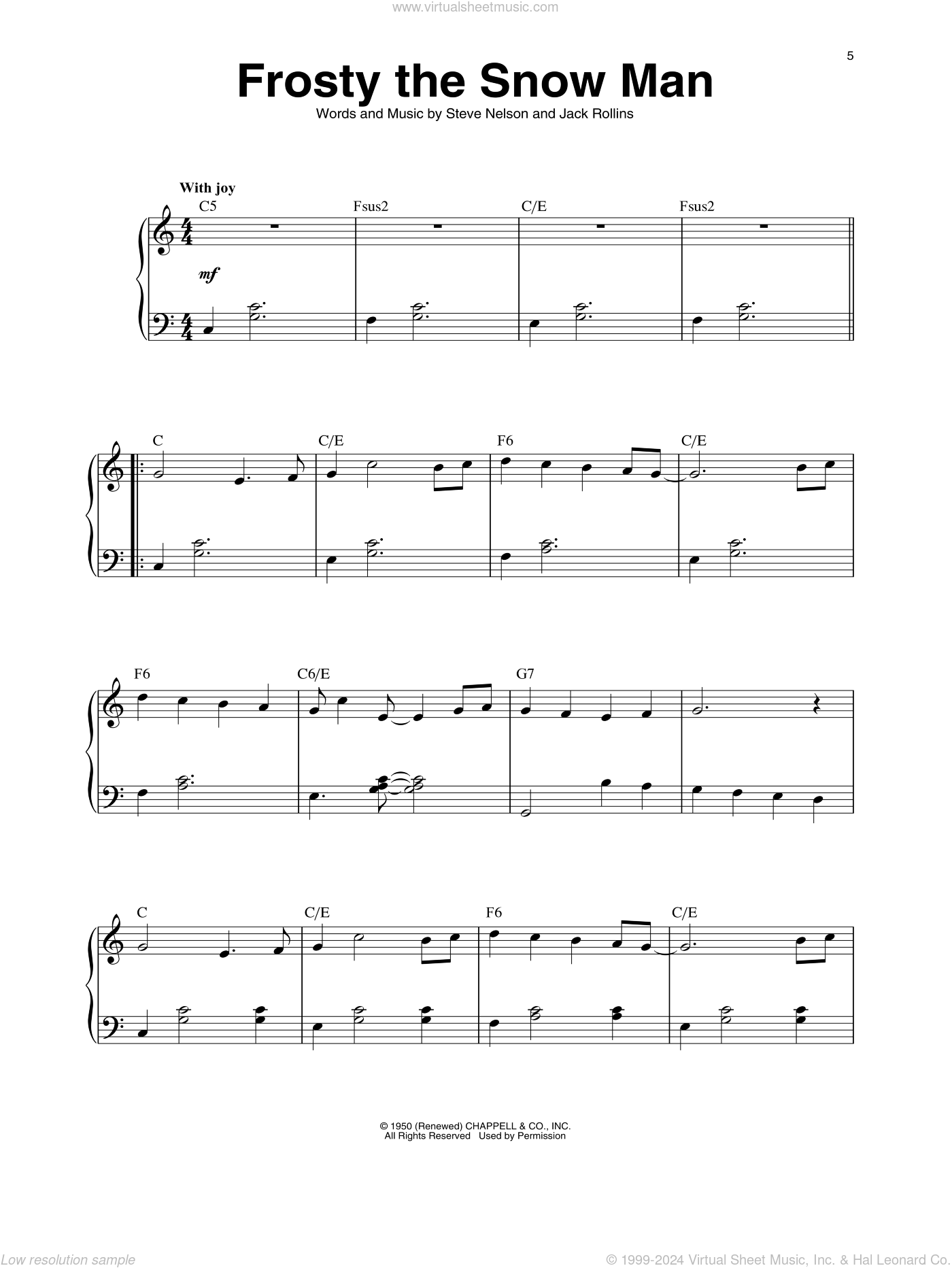 Frosty The Snow Man (arr. Maeve Gilchrist) sheet music for harp solo