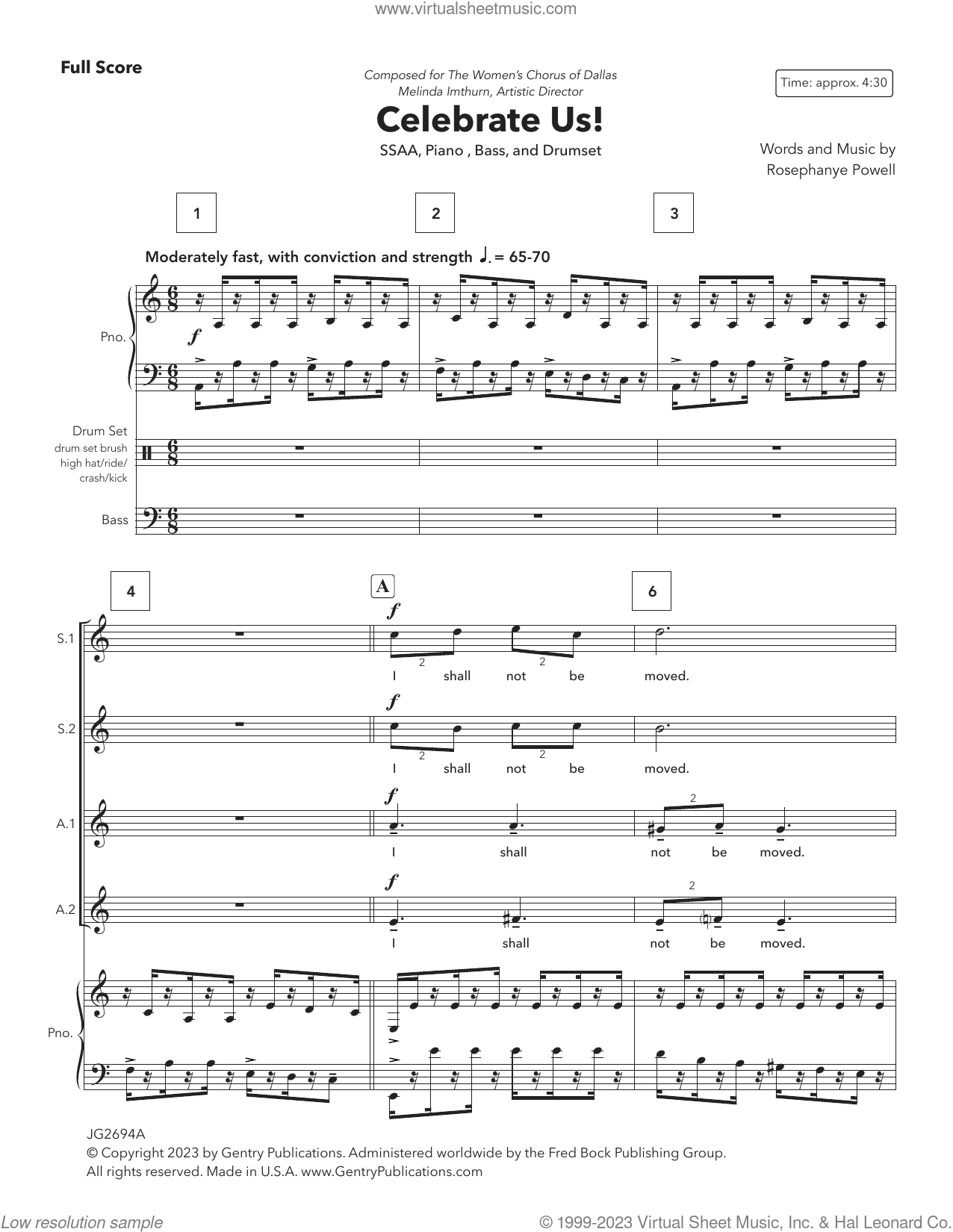 Celebrate Us! sheet music (complete collection) for orchestra/band