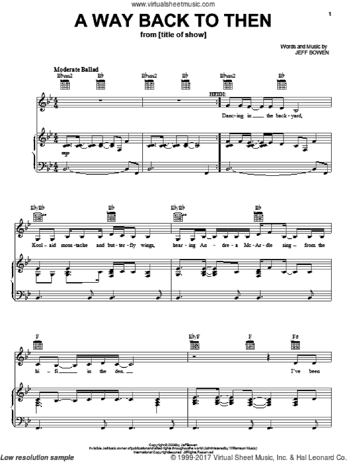 Broadway Selections from (title of show) (complete set of parts) sheet ...