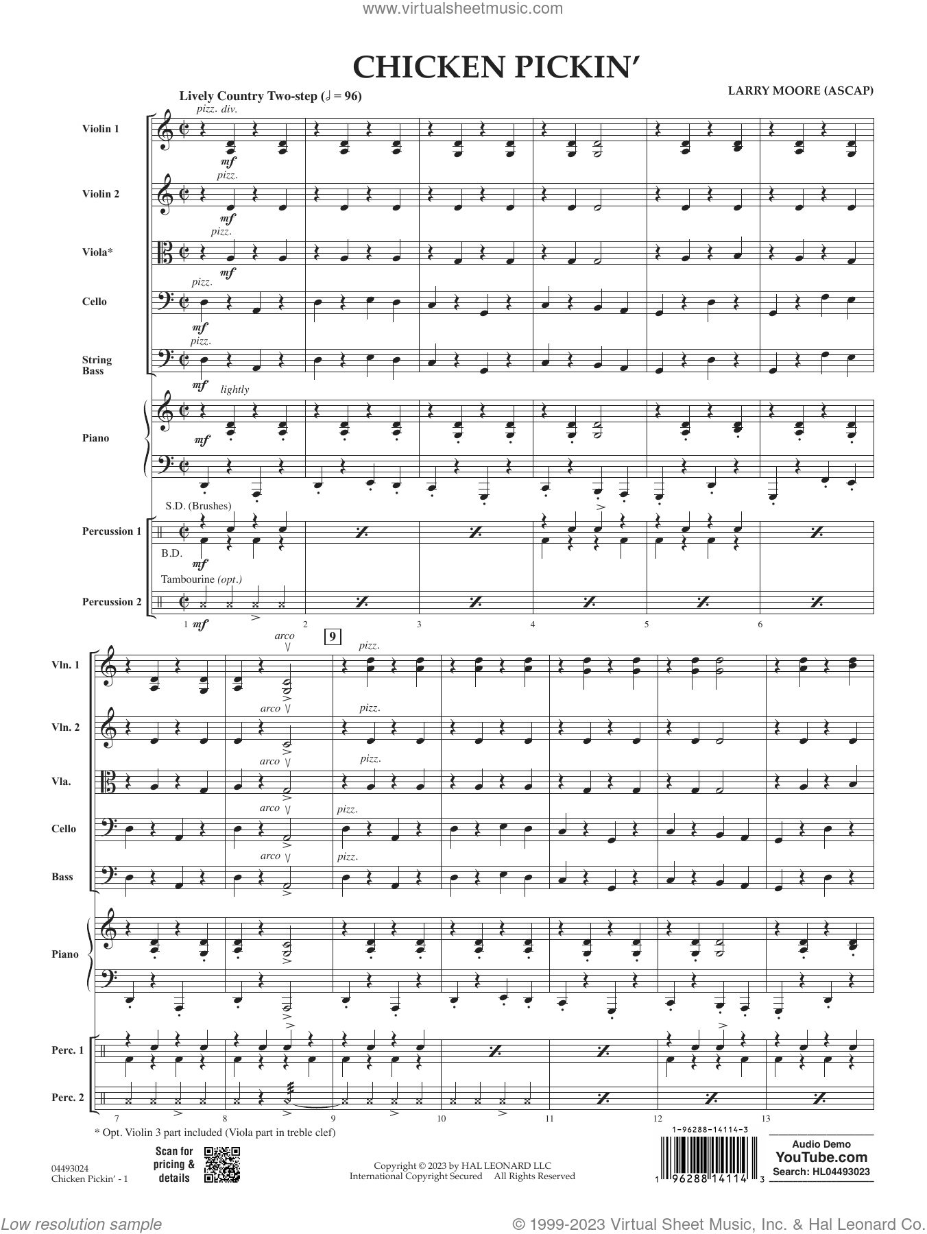 Chicken Pickin' sheet music (complete collection) for orchestra