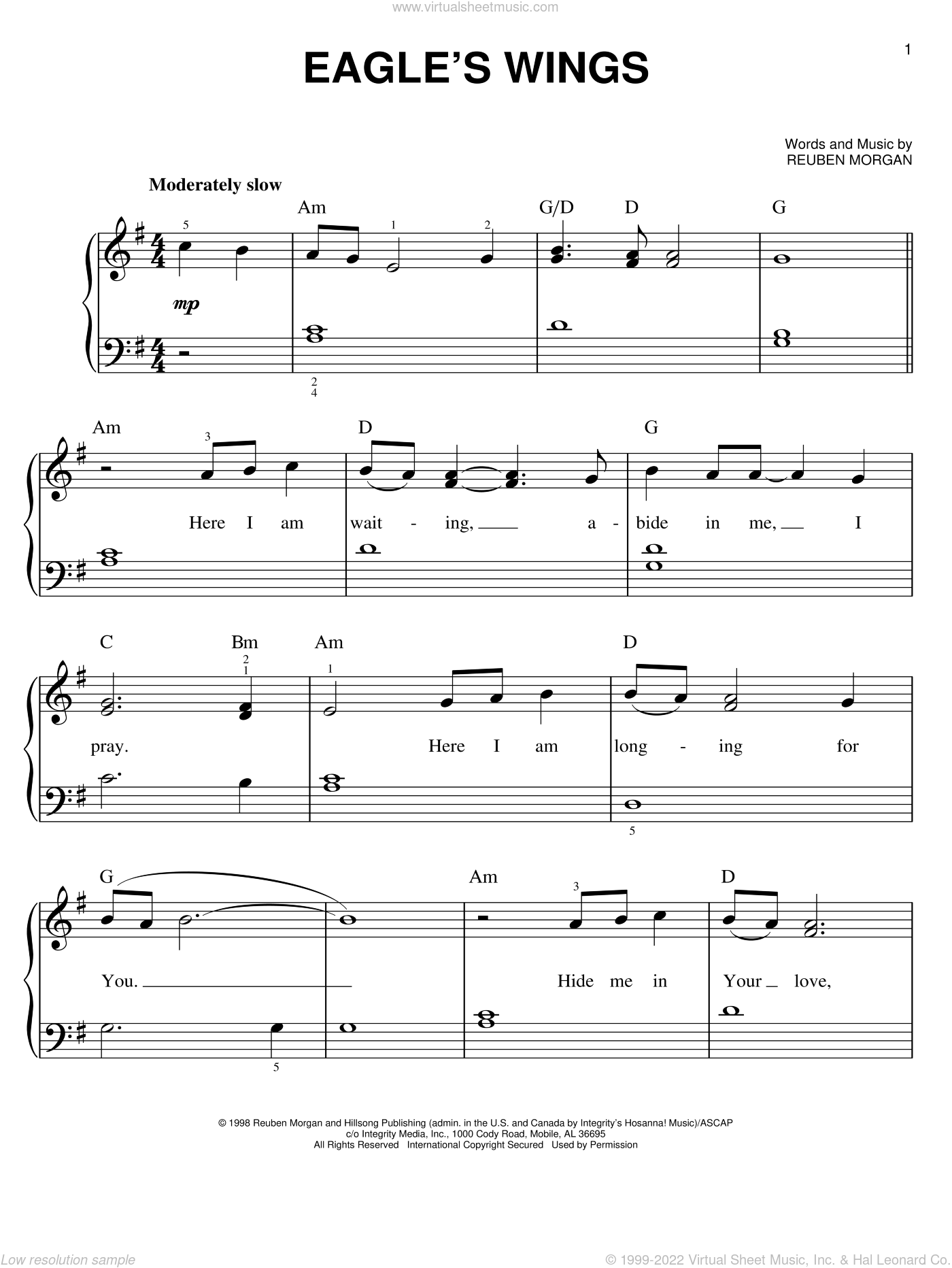 Katinas - Eagle's Wings sheet music for piano solo (PDF)