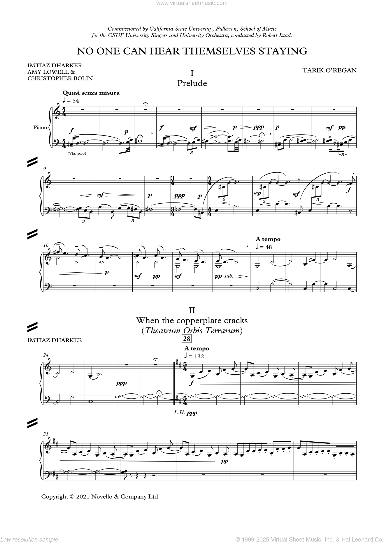 No one can hear themselves staying sheet music for orchestra/band ...