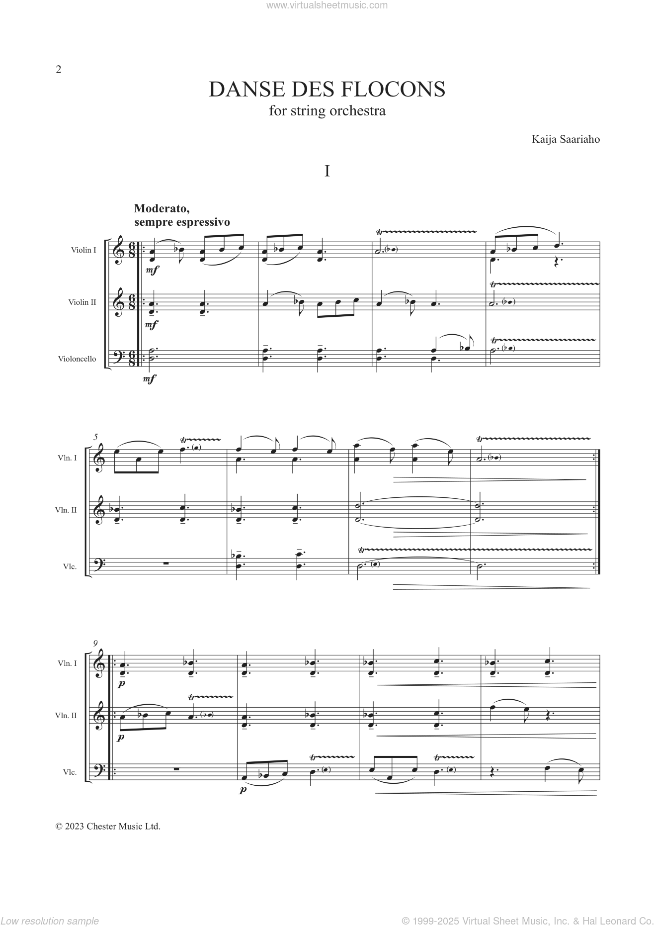 Danse des Flocons (String Orchestra) sheet music for orchestra (study ...