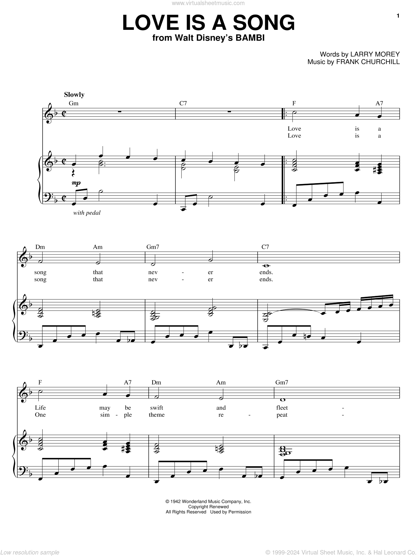 Love Is A Song sheet music for voice and piano (PDF-interactive)