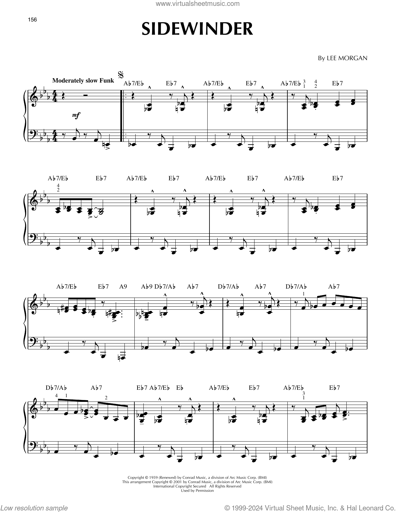 Sidewinder (arr. Brent Edstrom) [Jazz version] sheet music for piano solo