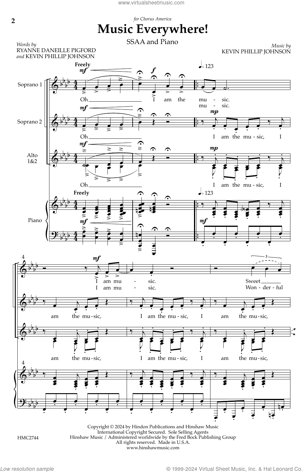 Music Everywhere! sheet music for choir (SATB: soprano, alto, tenor, bass)