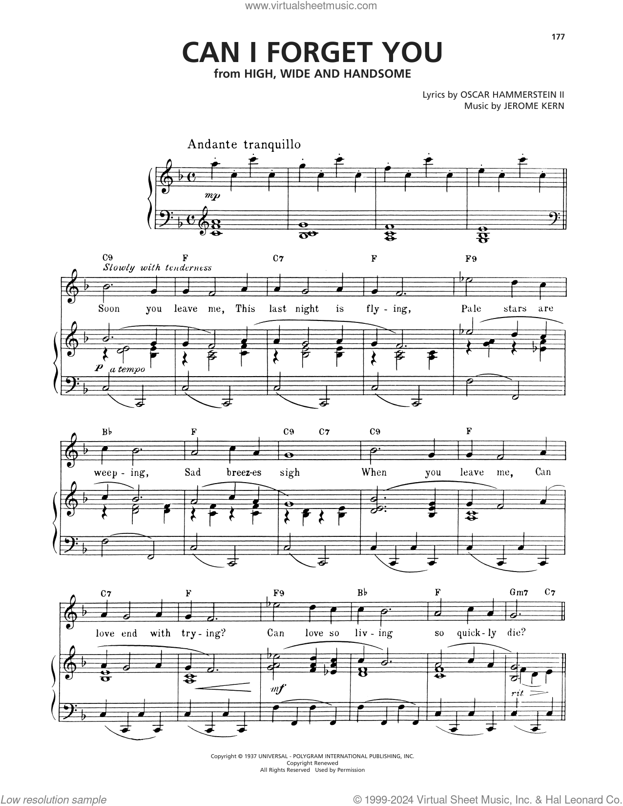 Can I Forget You sheet music for voice, piano or guitar (PDF)
