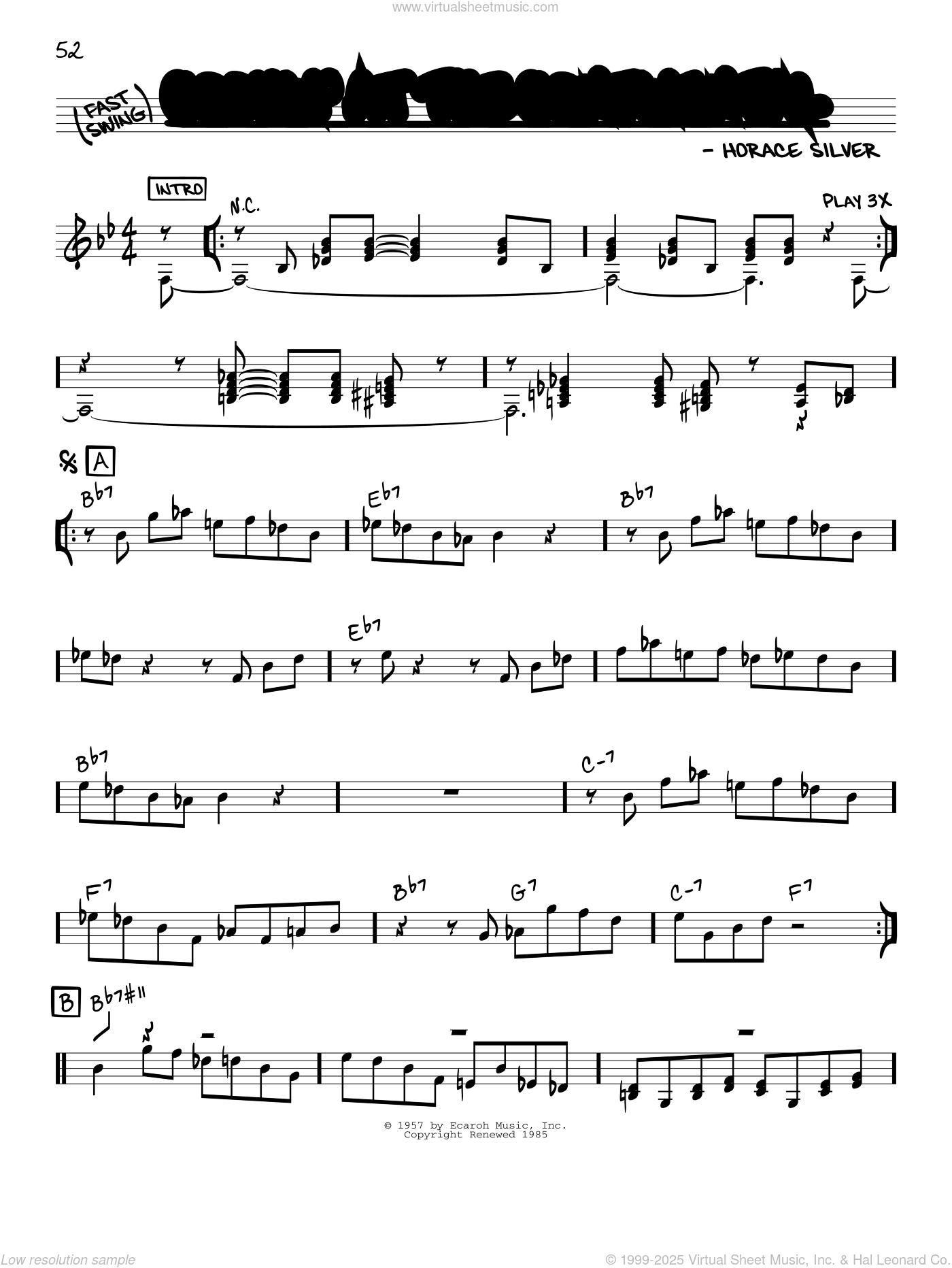 Cookin' At The Continental sheet music (real book - melody and chords ...