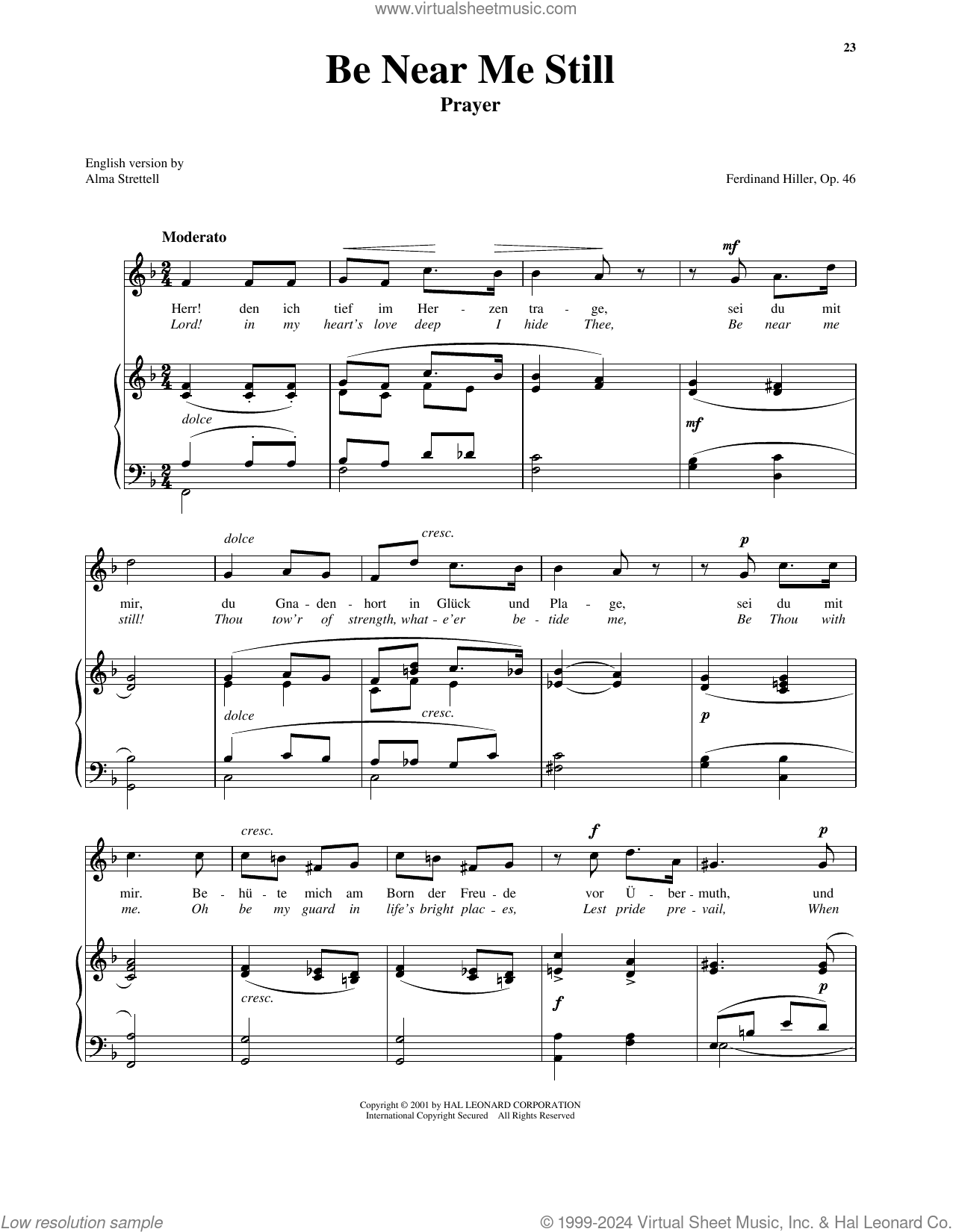 Be Near Me Still (arr. Richard Walters) (High Voice) sheet music for ...