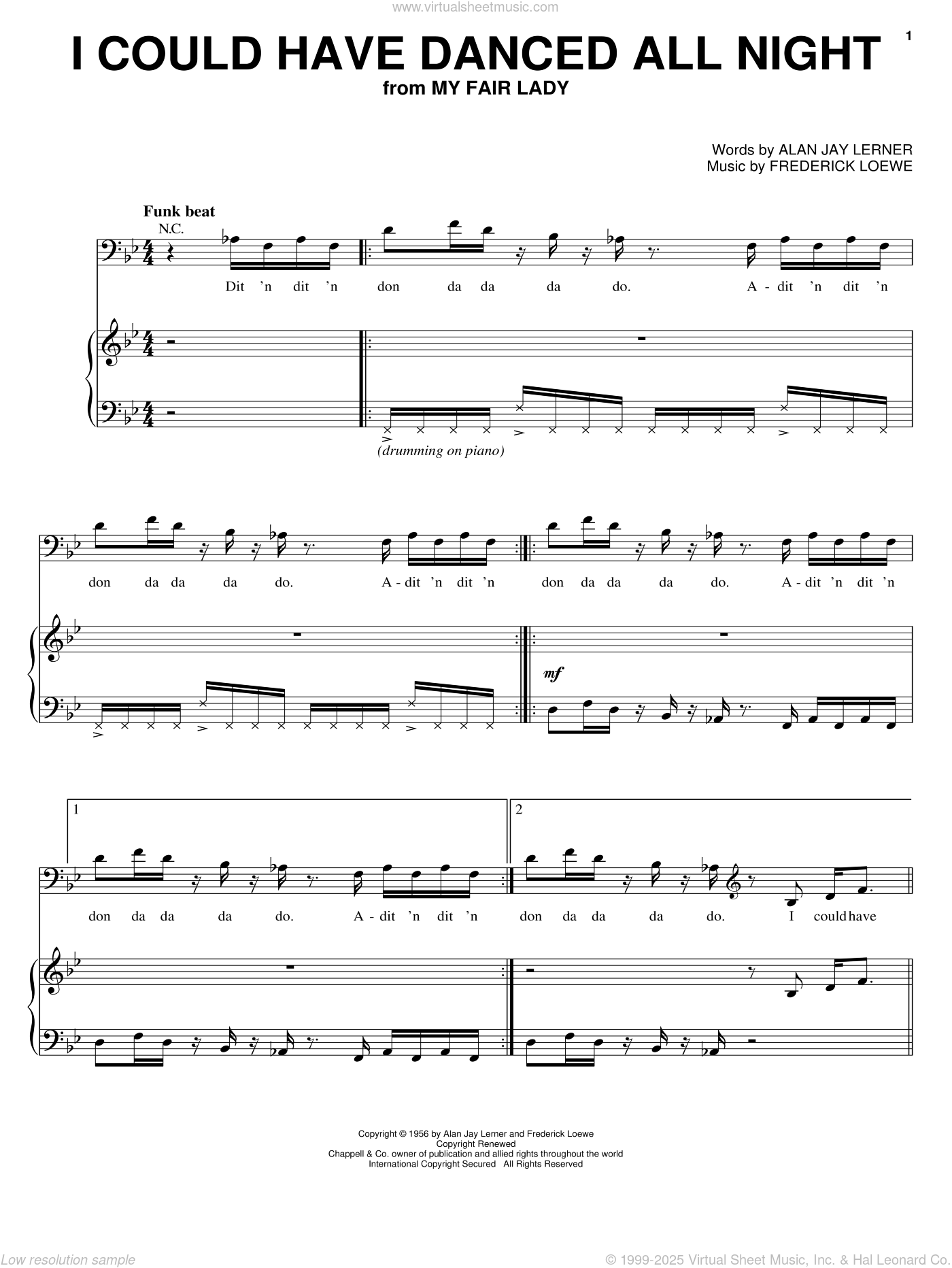 Jamie Cullum: I Could Have Danced All Night sheet music for voice ...