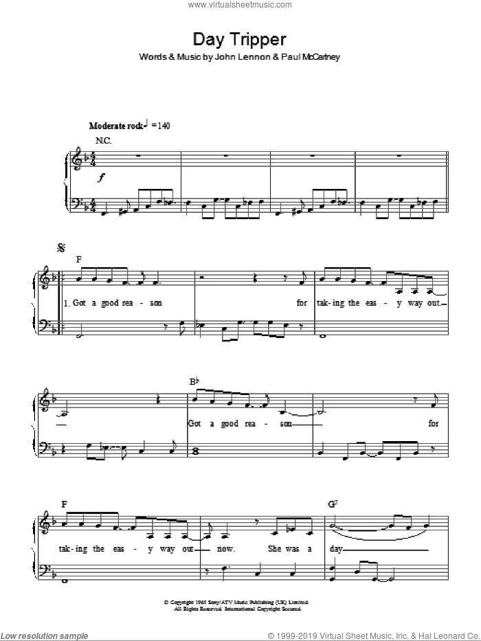 Day Tripper Guitar Chords
