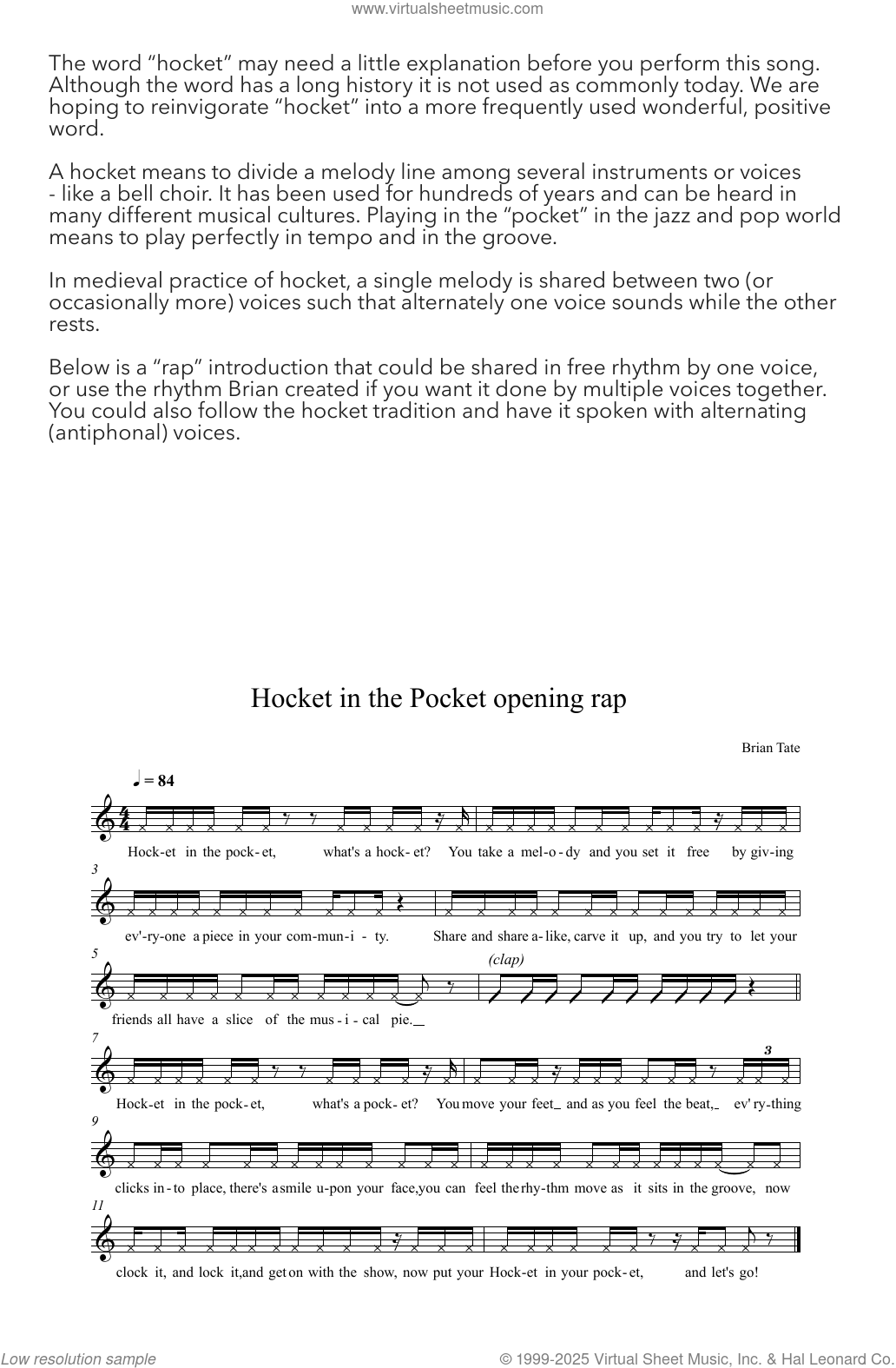 Hocket In The Pocket sheet music for choir (SATB: soprano, alto, tenor ...