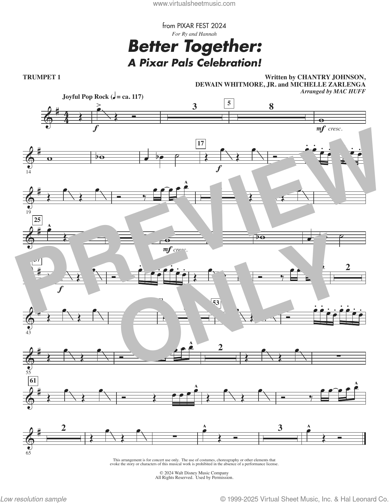 Better Together: A Pixar Pals Celebration! (complete set of parts ...