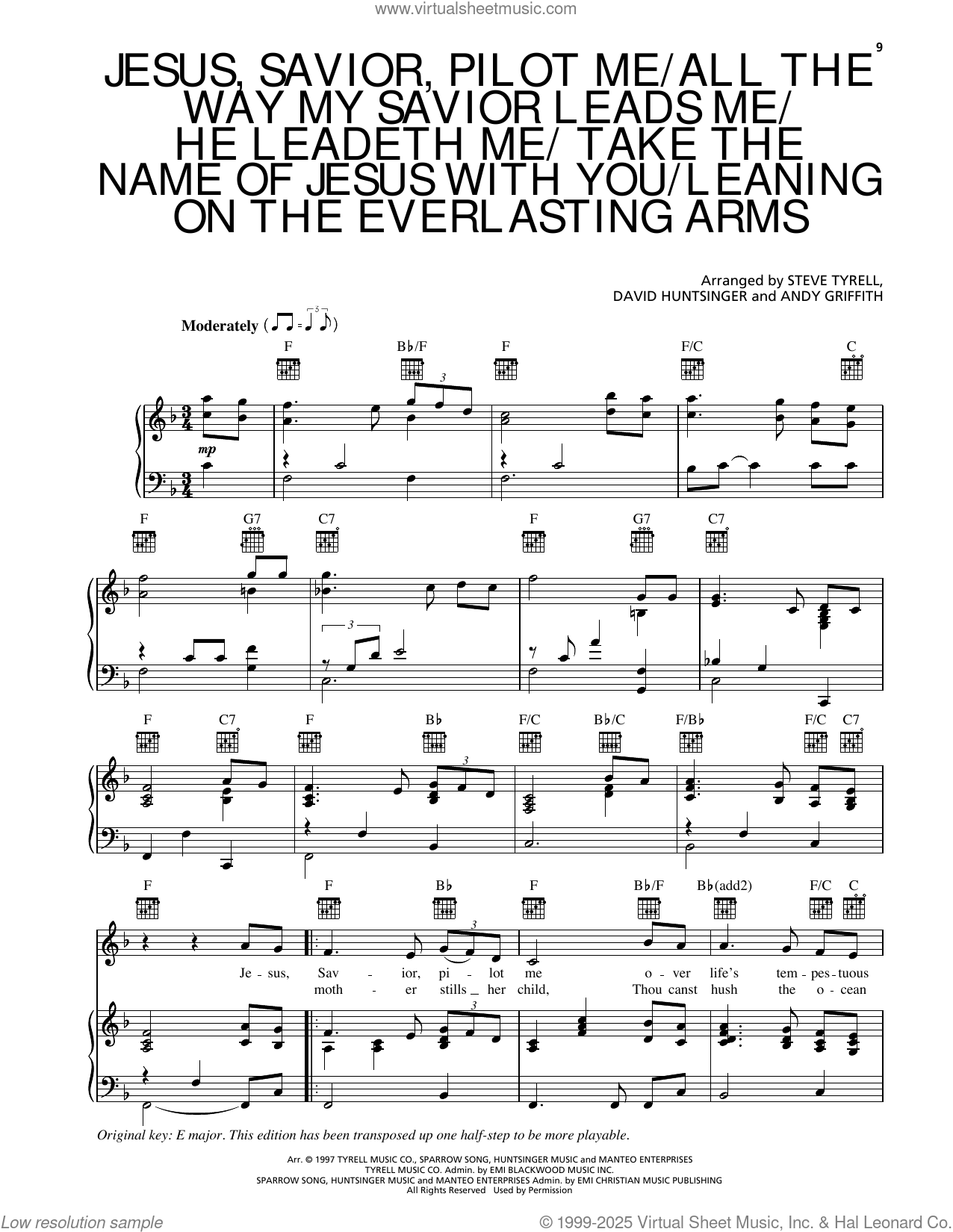 Jesus, Savior, Pilot Me/All The Way My Savior Leads Me/He Leadeth Me ...