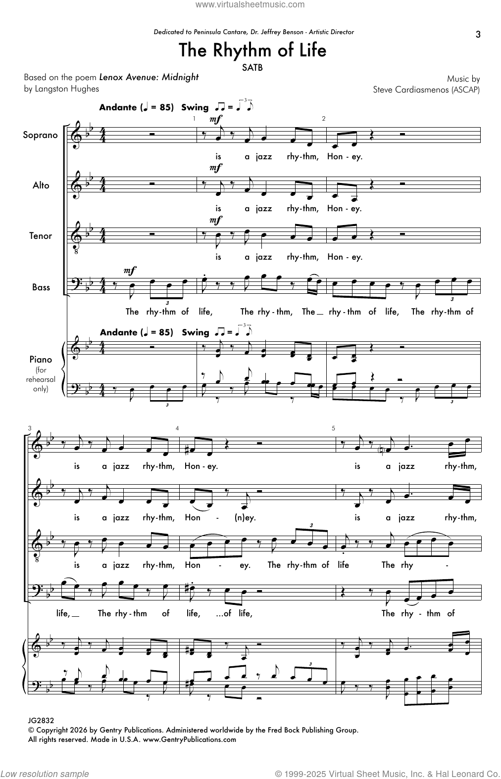 The Rhythm Of Life sheet music for choir (SATB: soprano, alto, tenor, bass)