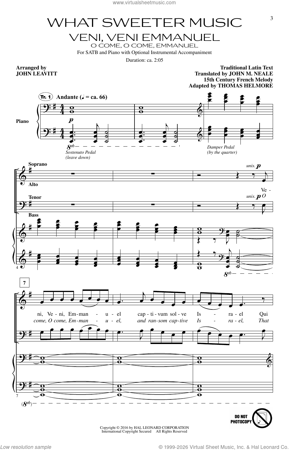 What Sweeter Music (A Cantata for Christmas) sheet music for choir ...