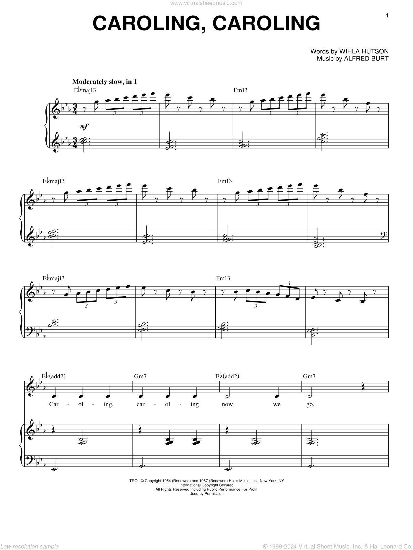 Natalie Cole: Caroling, Caroling sheet music for voice and piano