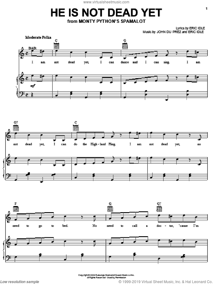 Im Not Dead Monty Python