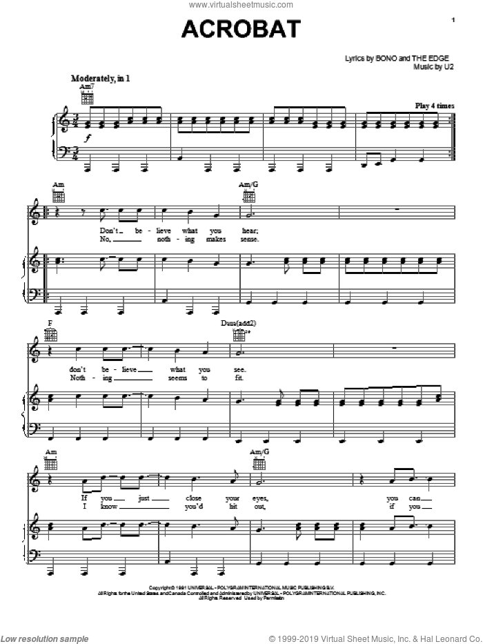 Acrobat sheet music for voice, piano or guitar (PDF-interactive)