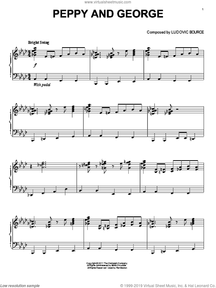 Peppy And George sheet music for piano solo (PDF-interactive)