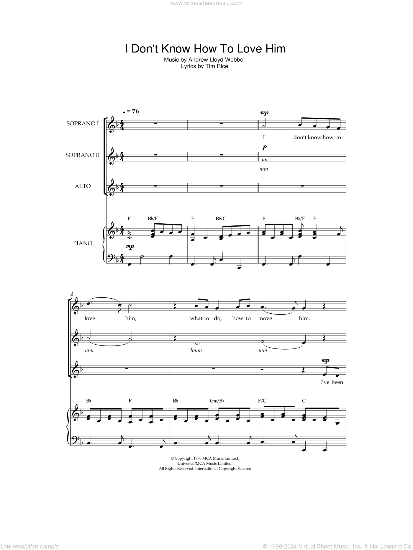 I Don't Know How To Love Him (from Jesus Christ Superstar) (arr. Jeremy ...