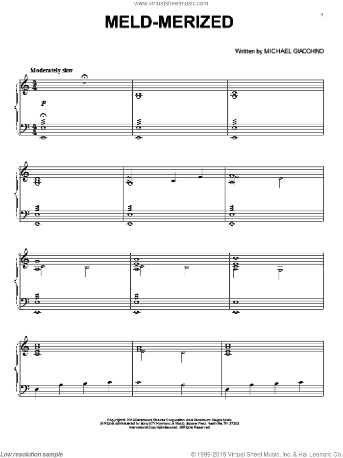 Meld-Merized sheet music for piano solo (PDF-interactive)