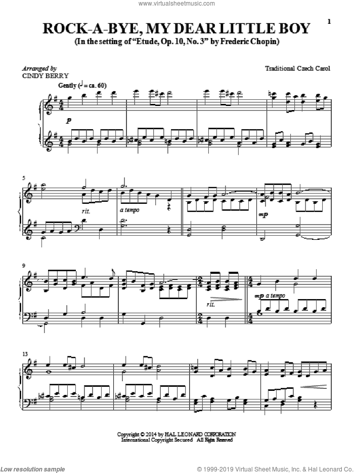 Rocking sheet music for piano solo (PDF)