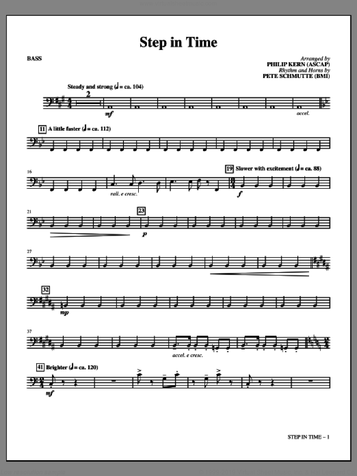 Step In Time (complete set of parts) sheet music for orchestra/band