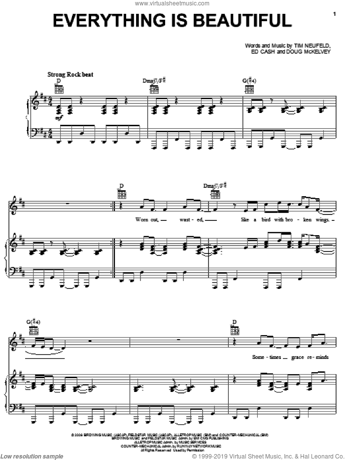 Starfield: Everything Is Beautiful sheet music for voice, piano or guitar