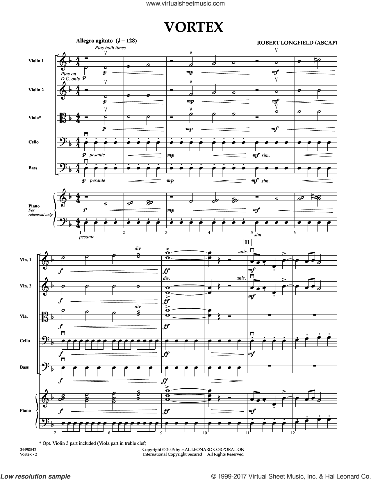 Vortex sheet music (complete collection) for orchestra (PDF)