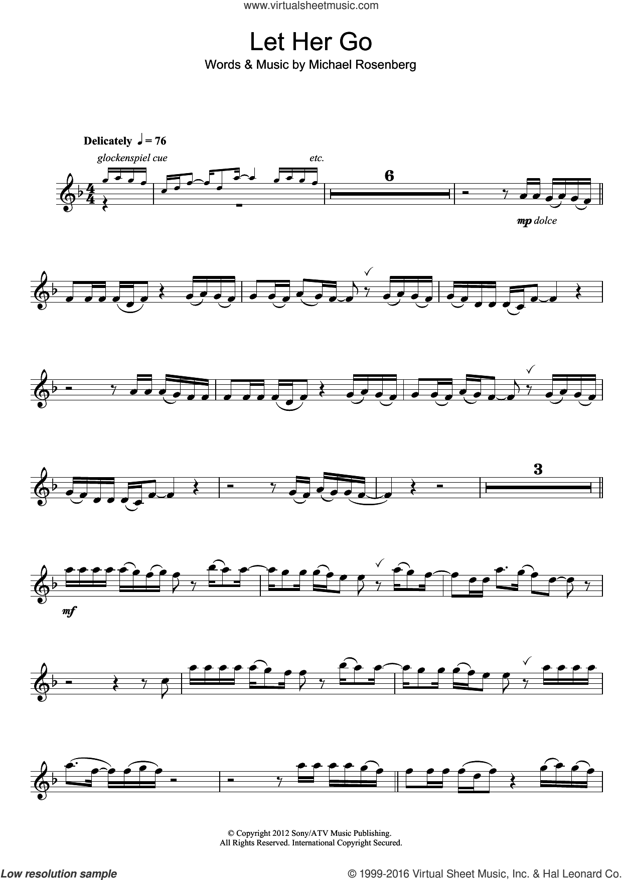 Let Her Go sheet music (fake book, version 2) (fake book) (PDF)