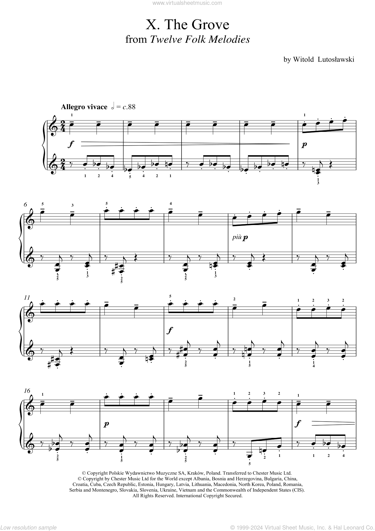 The Grove sheet music for piano solo (PDF-interactive)