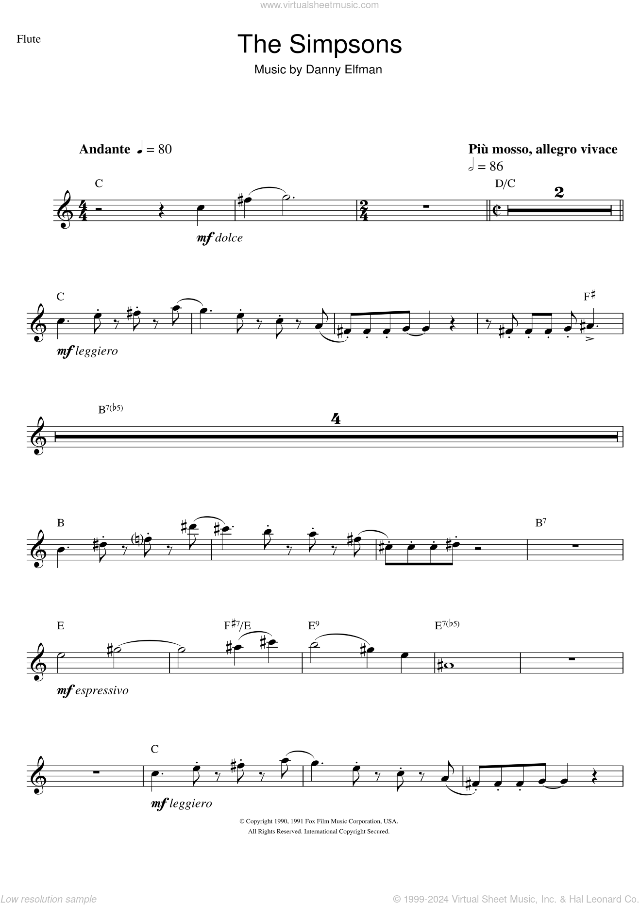 The Simpsons Musical Notes Theme