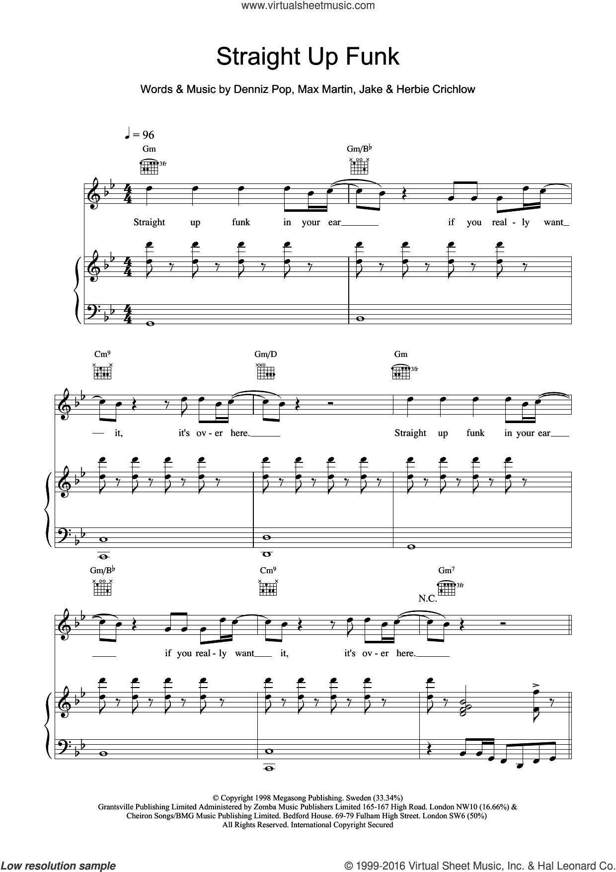 Straight Up Funk sheet music for violin solo (PDF)