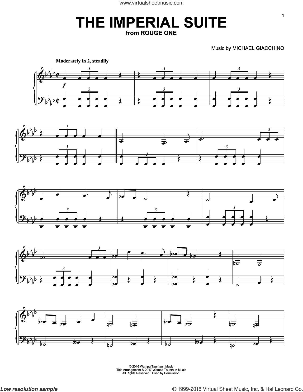 The Imperial Suite, (intermediate) sheet music for piano solo