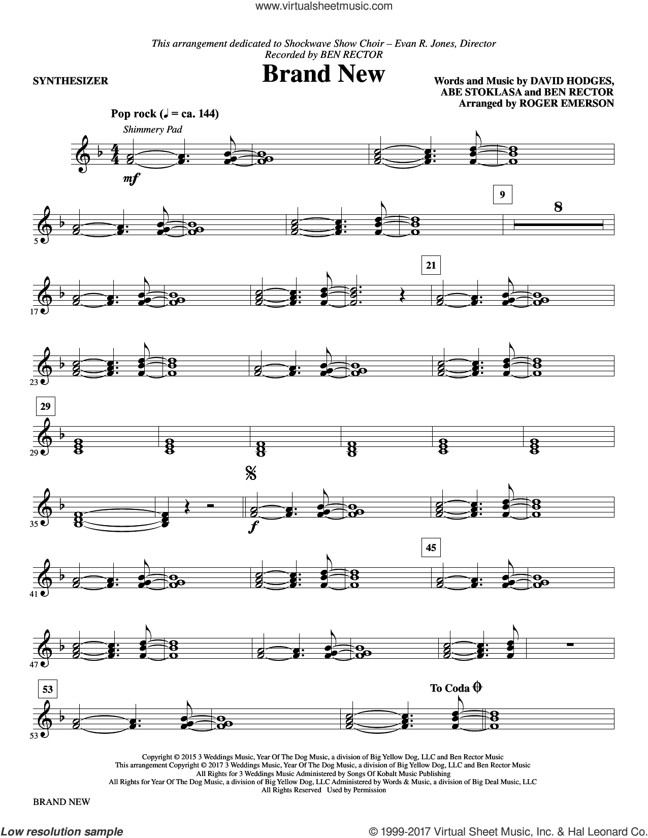 Brand New (complete set of parts) sheet music for orchestra/band